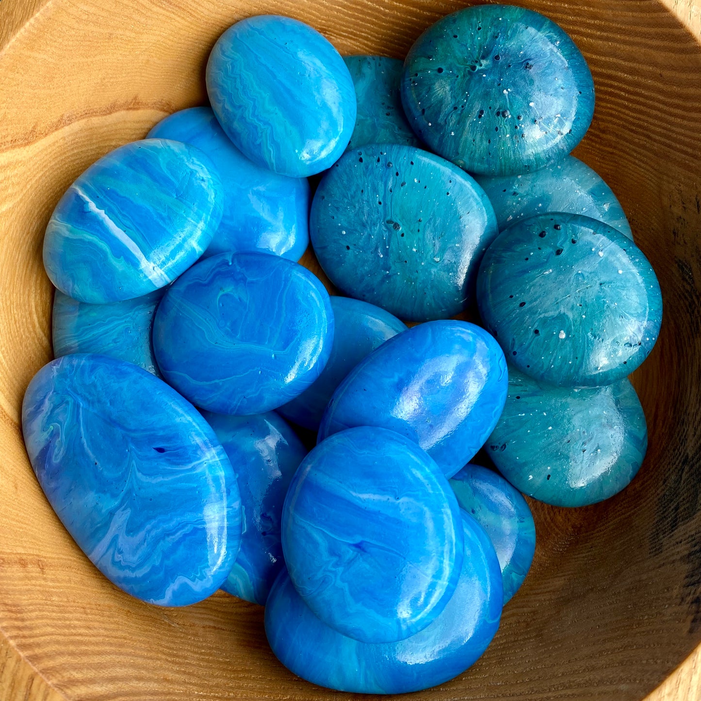 Custom Personalised Painted Marbled Paperweight Stone Rock – McFloof Makes