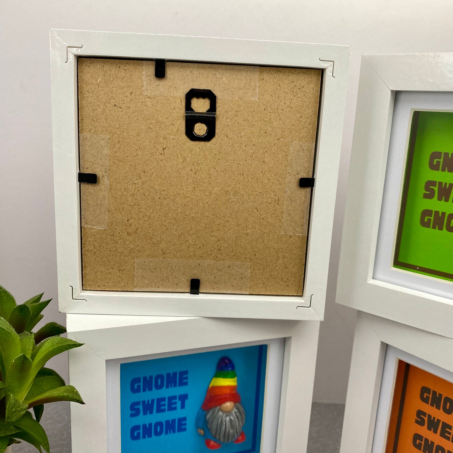 Gnome Sweet Gnome Colourful Framed Gonk Wall Art – McFloof Makes