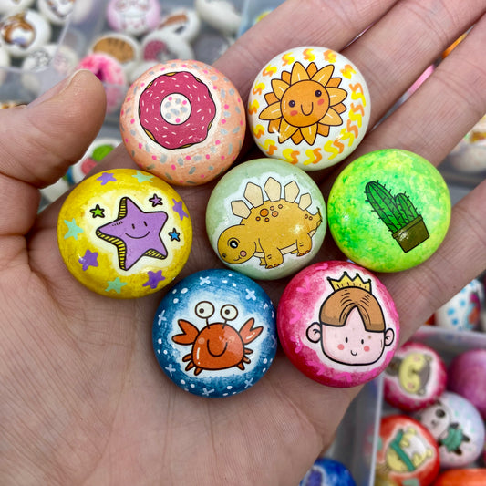 Painted Rock Bugs & Monster Pebbles – McFloof Makes