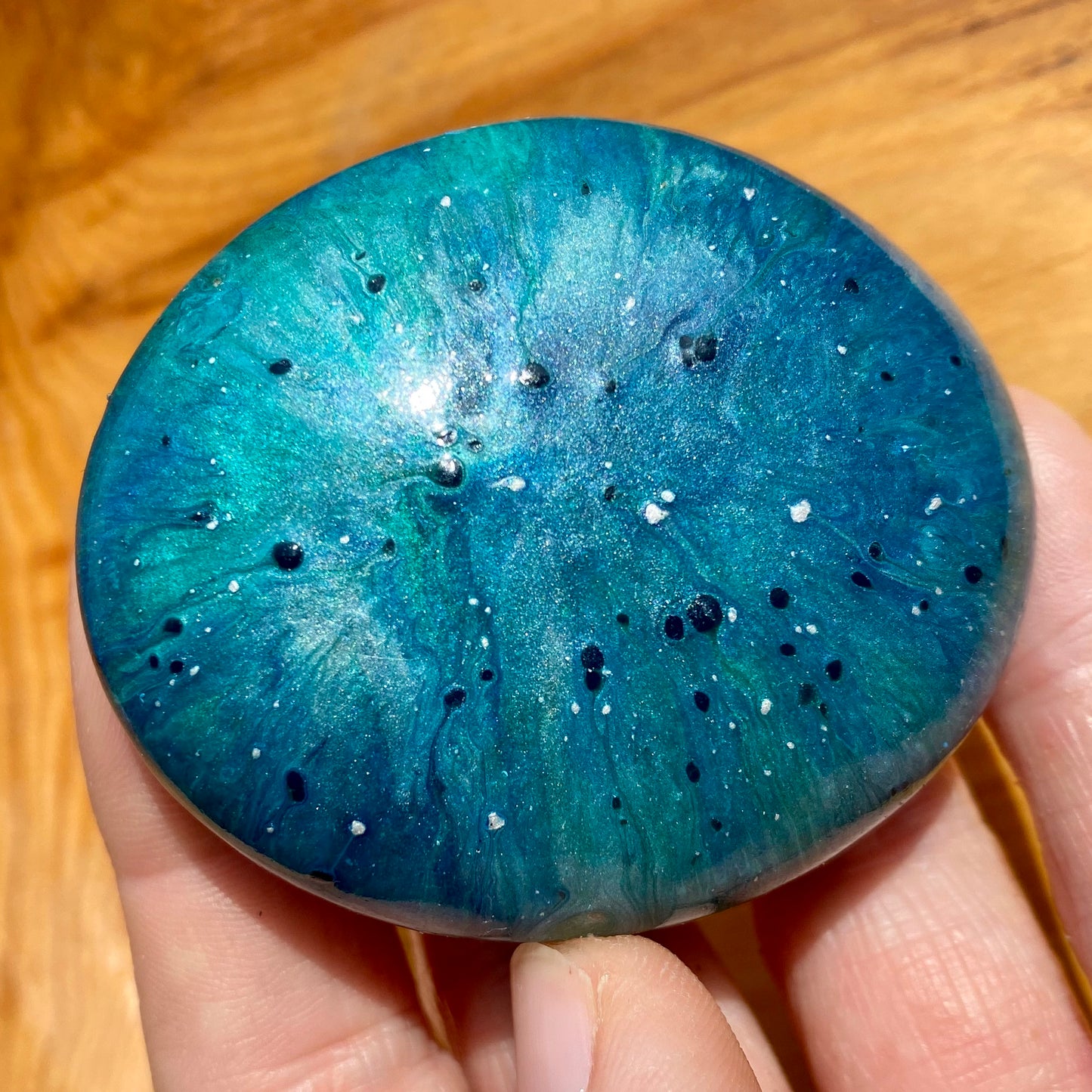 Custom Personalised Painted Marbled Paperweight Stone Rock – McFloof Makes