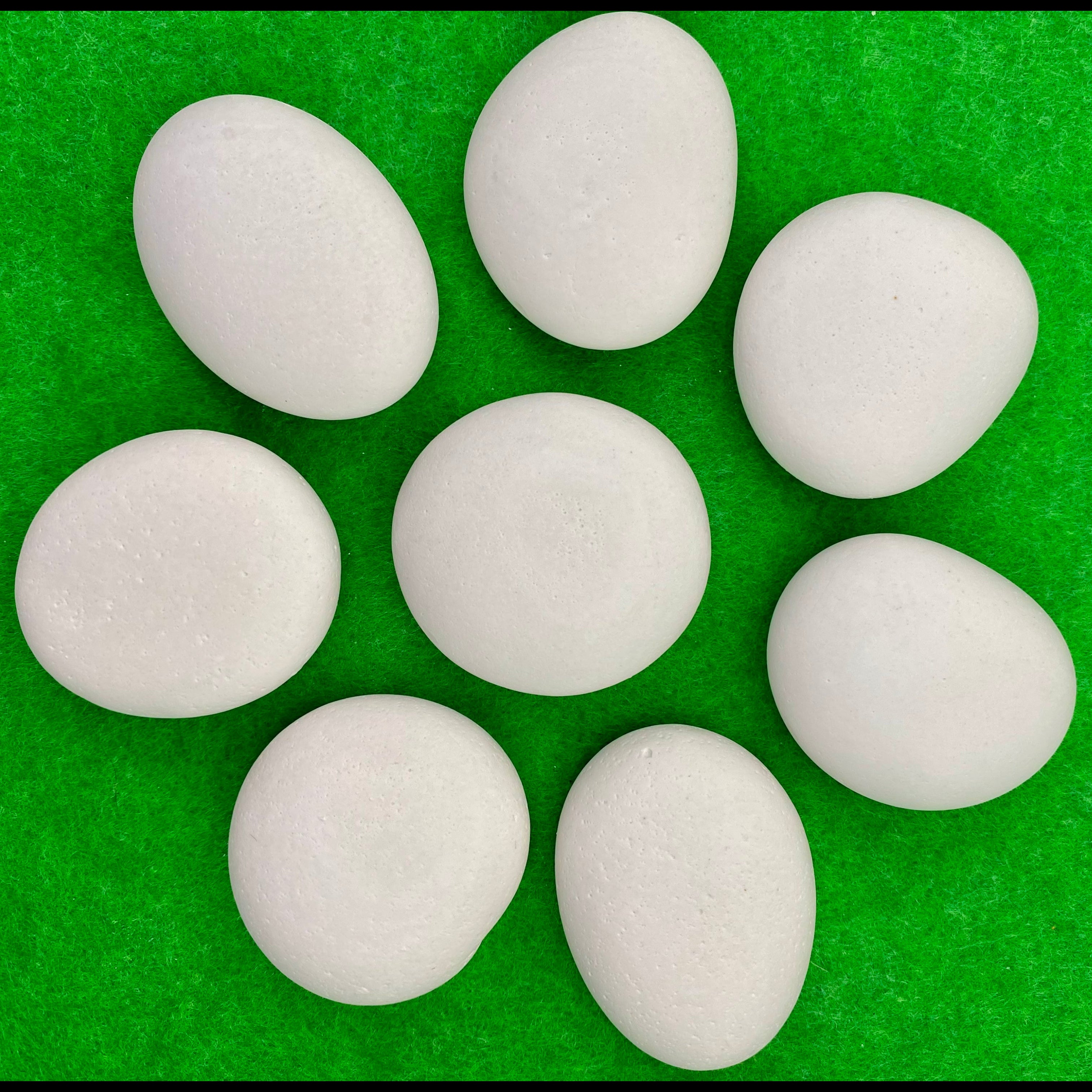 Smooth White Plaster/Ceramic Small Pebble Stone Blanks for Painting ...
