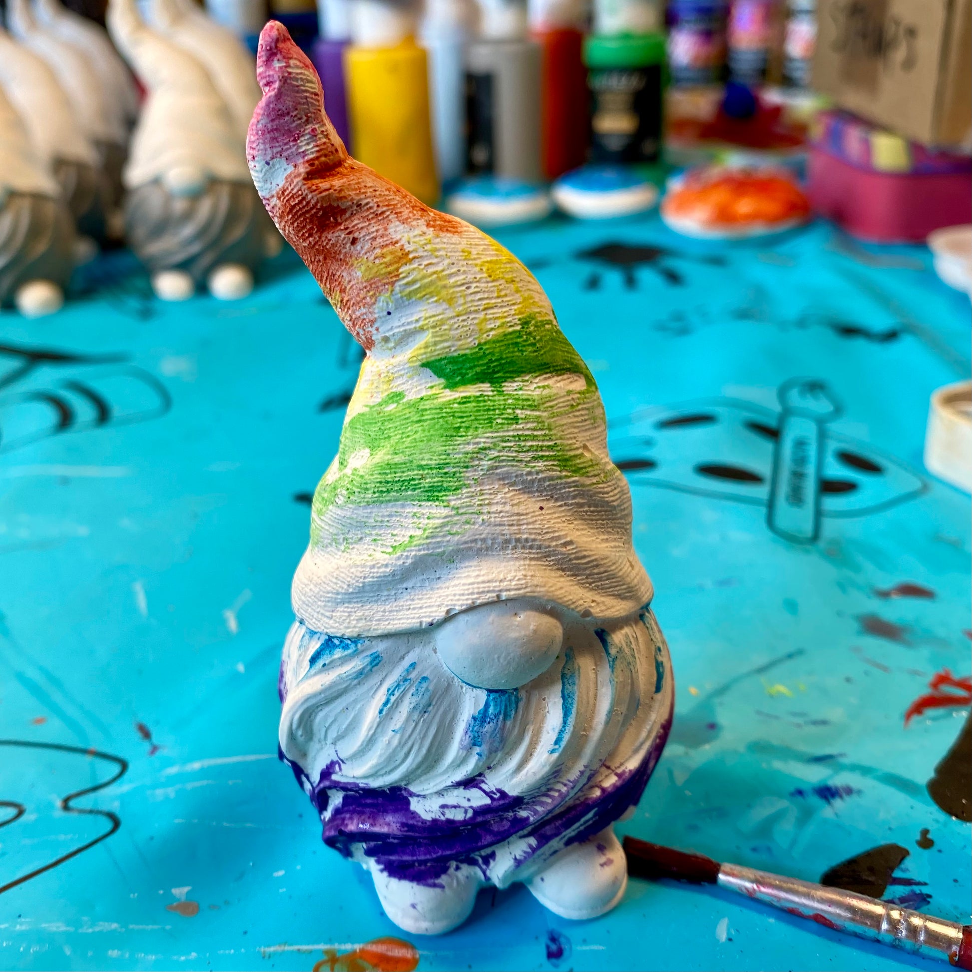 Smooth White Plaster/Ceramic Gonk Gnome Statue Blank for Painting ...