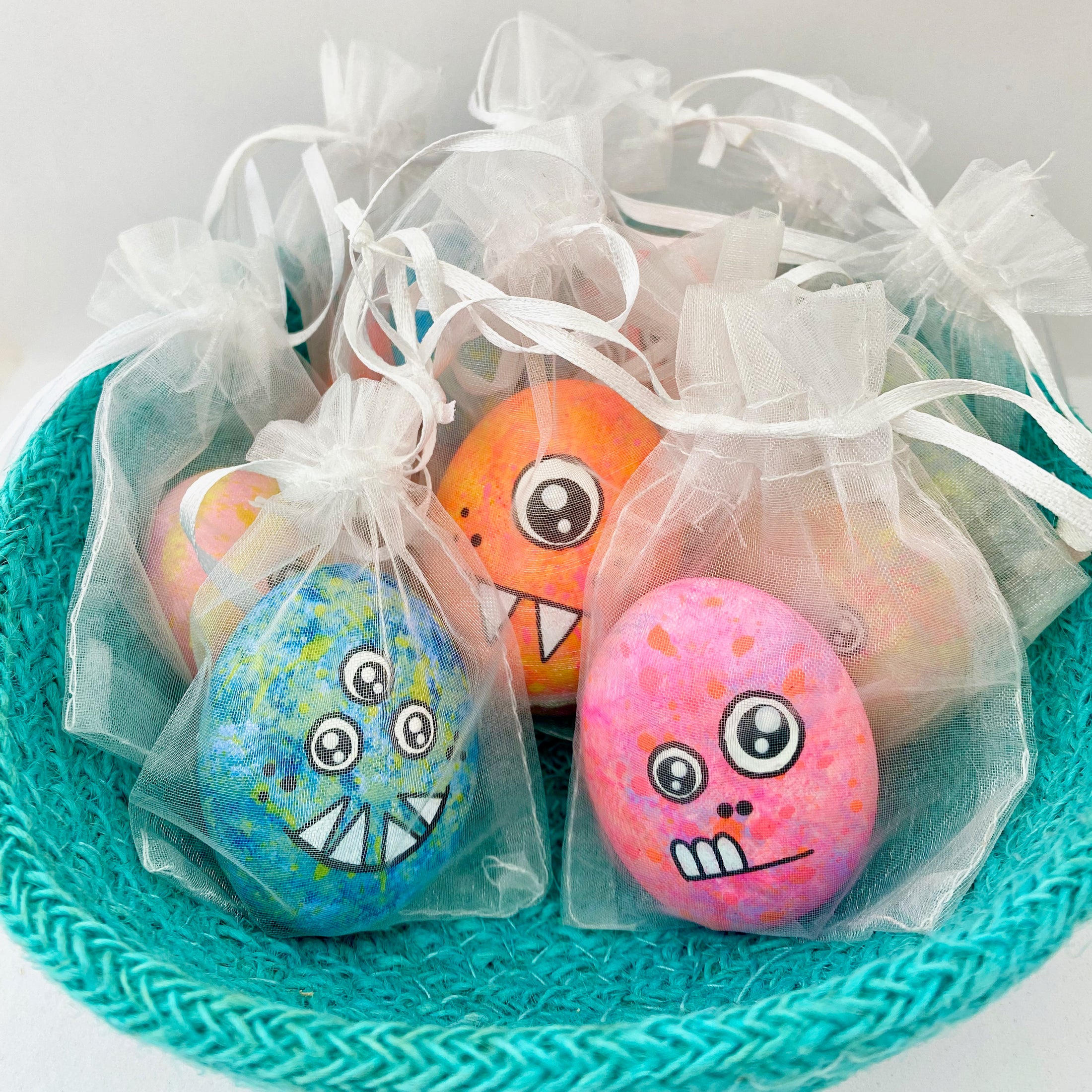 Painted Pocket Monster Pebble Pet Rock Ceramic Stone – McFloof Makes